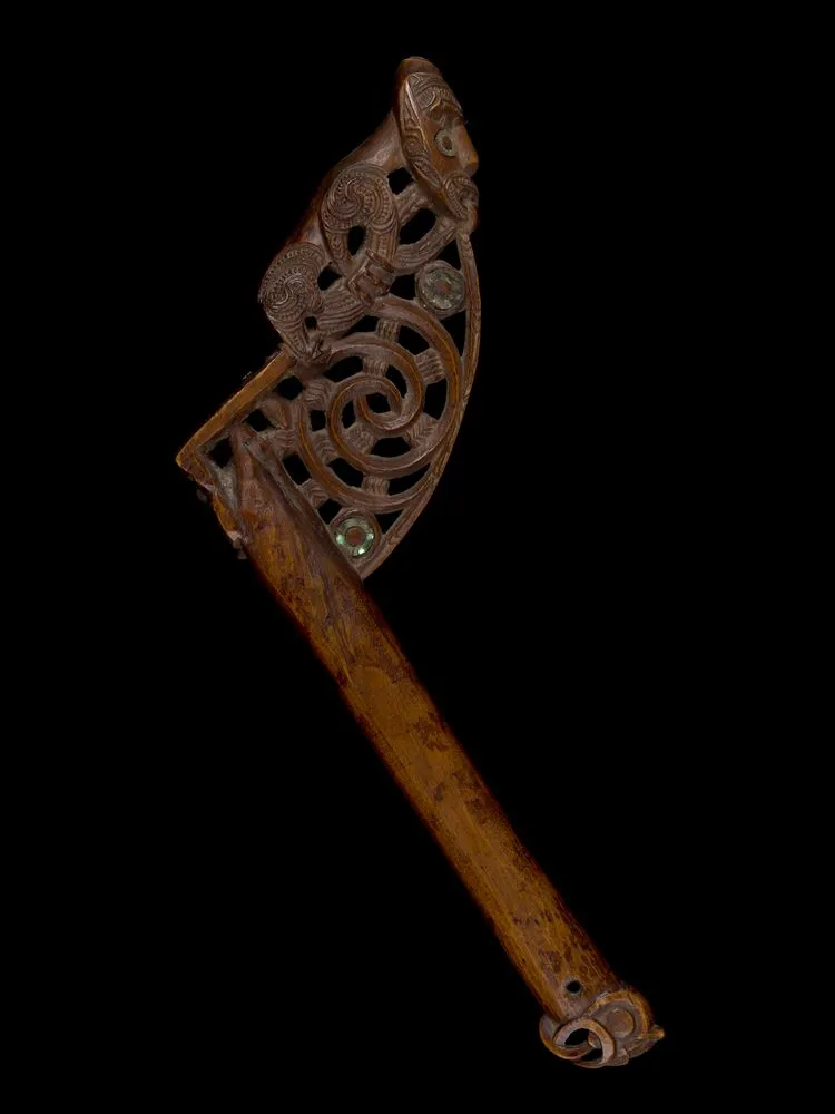 Kakau toki poutangata (ceremonial adze handle) | Record | DigitalNZ