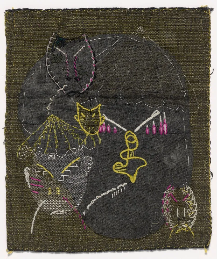 Needlework; sample of embroidery and appliqué | Record | DigitalNZ