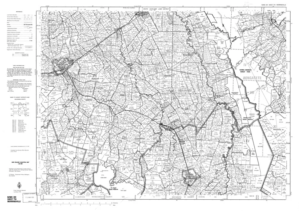 Morrinsville: cadastral map | Record | DigitalNZ