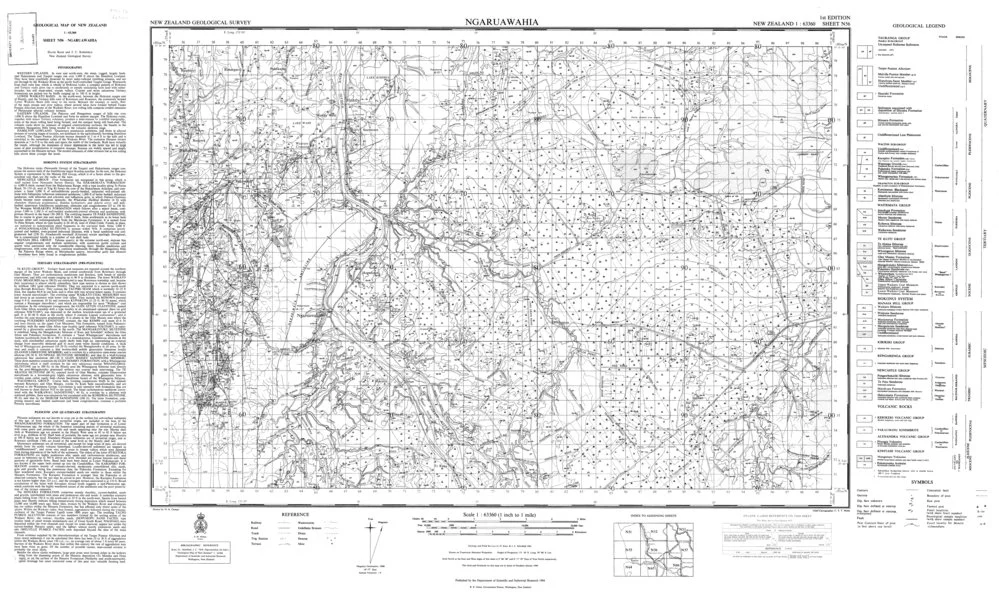 Ngaruawahia: geological map | Record | DigitalNZ