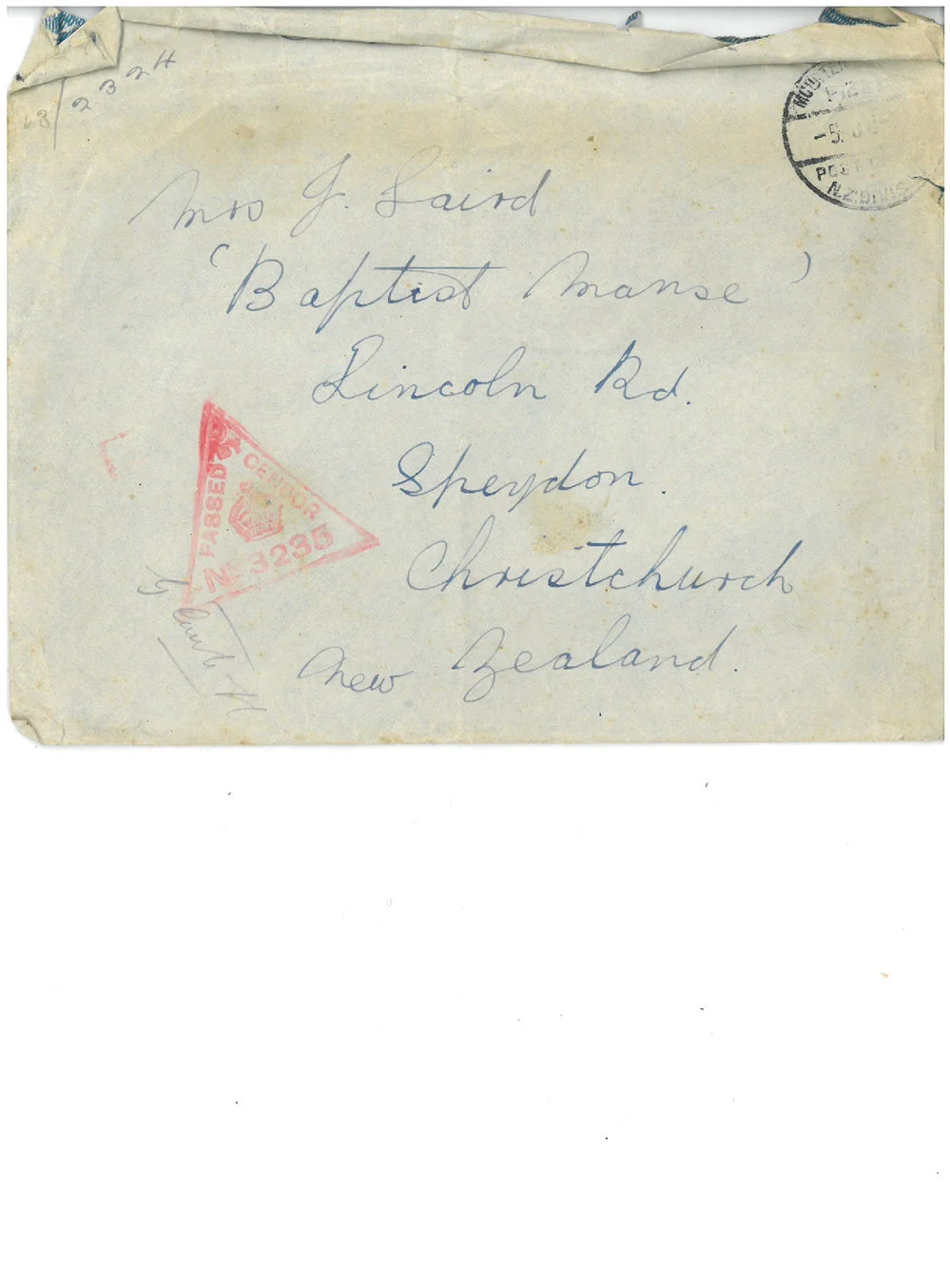 Letter from Eric Lucas Goodacre to Lilly Laird | Record | DigitalNZ