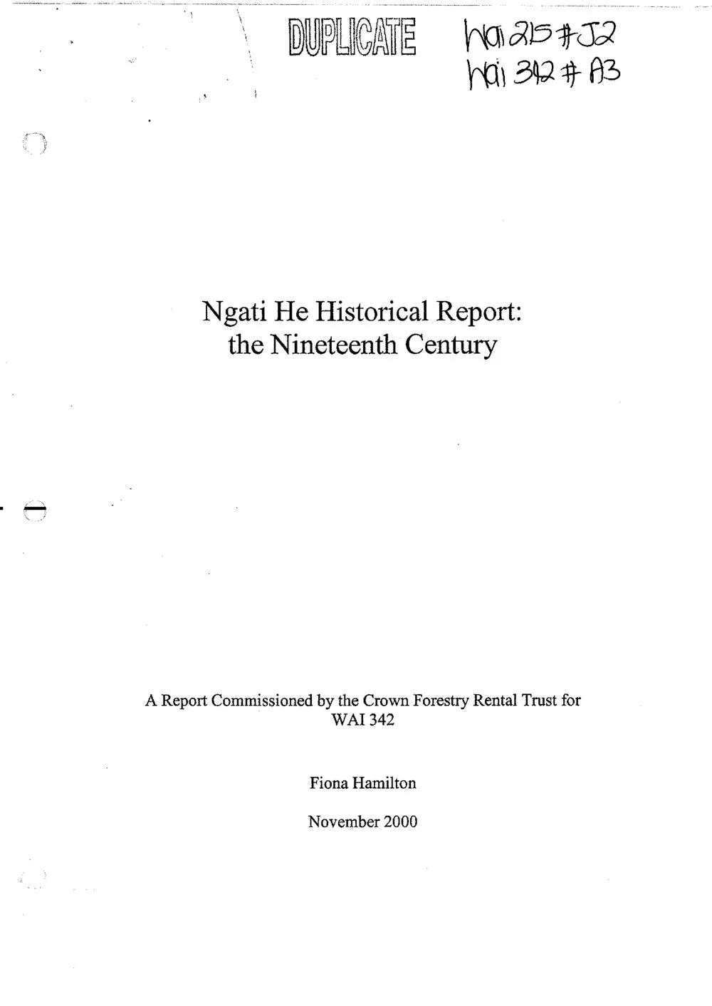 Ngāti Hē Historical Report: The 19th Century | Record | DigitalNZ
