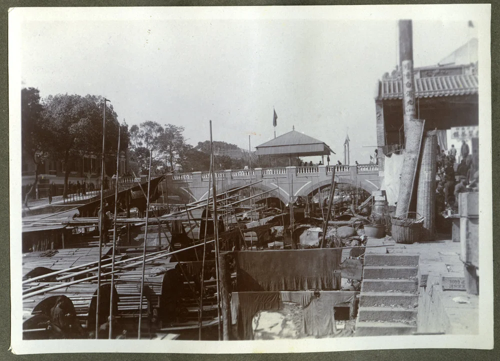 The English Bridge, canal in Canton, 1911 | Record | DigitalNZ