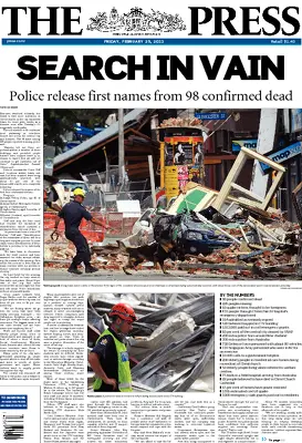 Christchurch Press 25 February 2011: Section A, Page 1 | Record | DigitalNZ