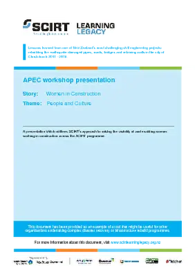 APEC workshop presentation | Record | DigitalNZ