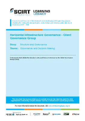 Horizontal Infrastructure Governance - Client Governance Group | Record ...