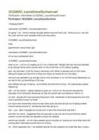 Transcript of Laura's earthquake story | Record | DigitalNZ