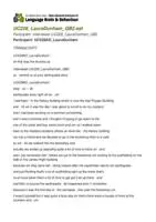 Transcript of Laura's earthquake story | Record | DigitalNZ