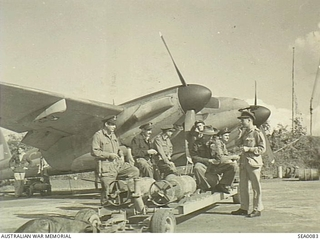 Kumbhirgram, Assam, India. 7 January 1945. Crews in No. 45 (Mosquito ...