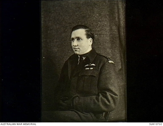 London, England. C. 1945-02. Wing Commander Cyril Henry Baigent DFC and ...