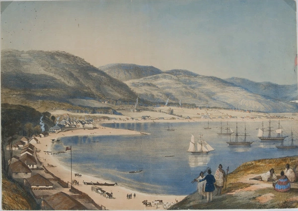 Part of Lambton Harbour, in Port Nicholson, New Zealand, Comprehending ...