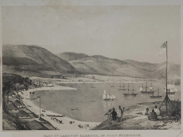 Part of Lambton Harbour, in Port Nicholson, New Zealand; Comprehending ...