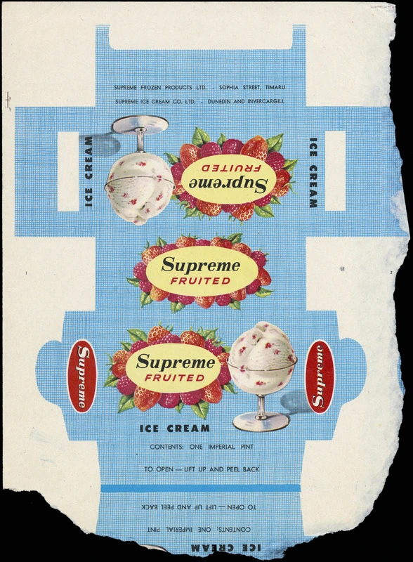 Supreme fruited ice cream box | Record | DigitalNZ