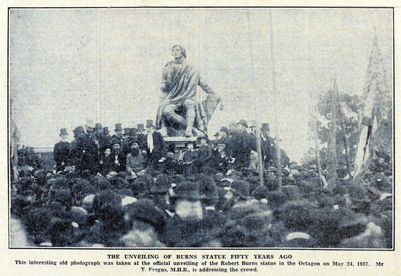 ‘The Unveiling of Burns Statue Fifty Years Ago’ | Record | DigitalNZ