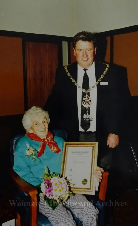 Mayor David Owen with Ann Butler | Record | DigitalNZ