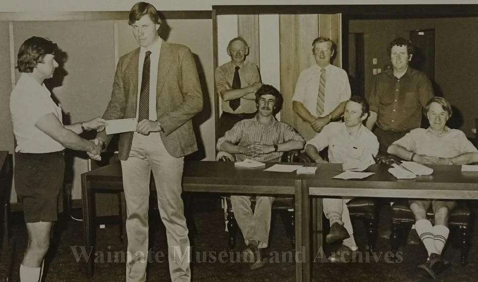 Group of men at a presentation | Record | DigitalNZ