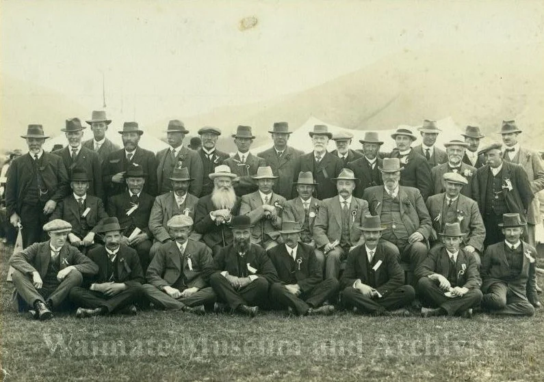 Waimate Agricultural and Pastoral Society members. | Record | DigitalNZ