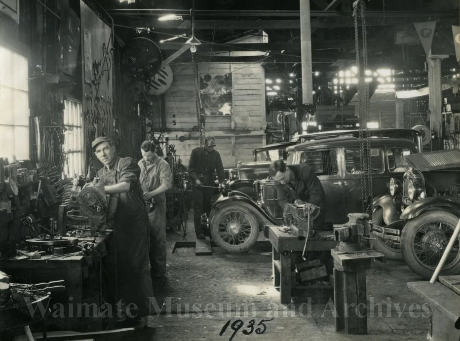 Interior Dash Ltd motor garage workshop | Record | DigitalNZ