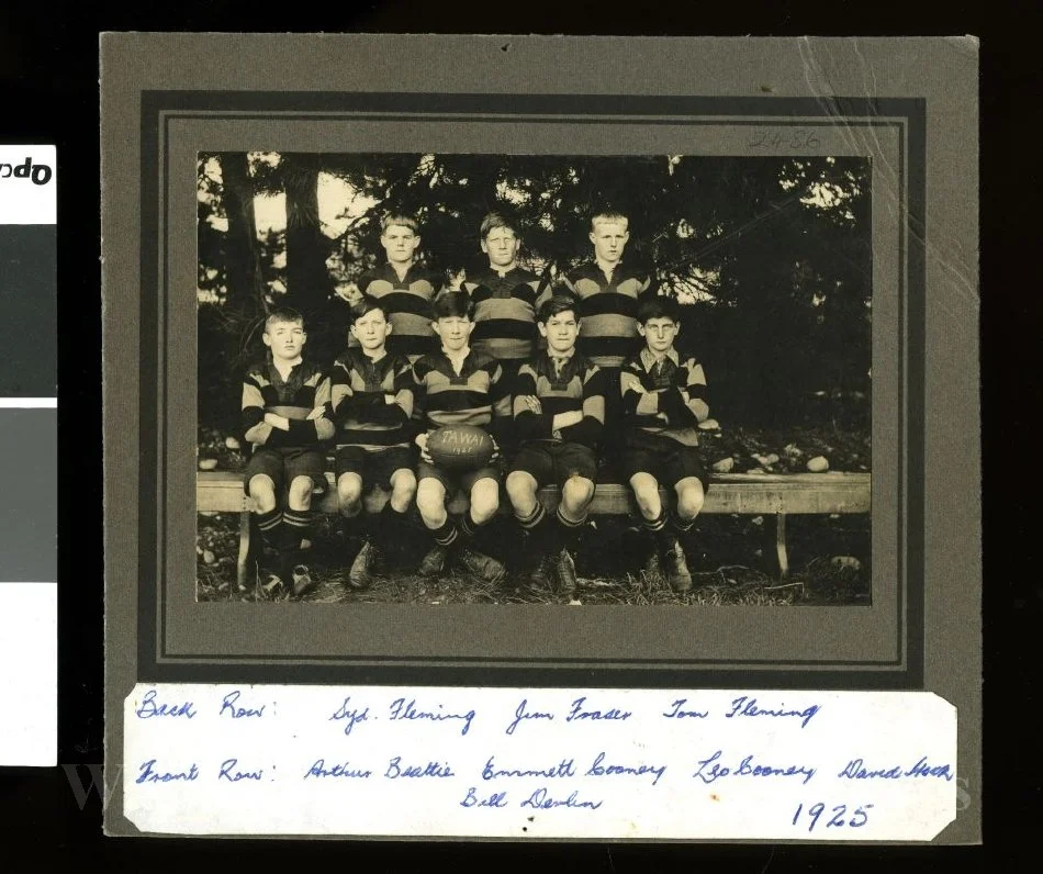 Tawai School Football Team, 1925 | Record | DigitalNZ
