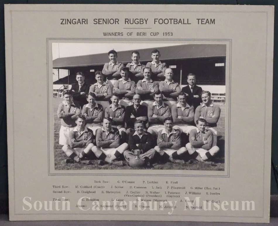 Zingari Senior Rugby Football Team : winners of Beri Cup, 1953 | Record ...