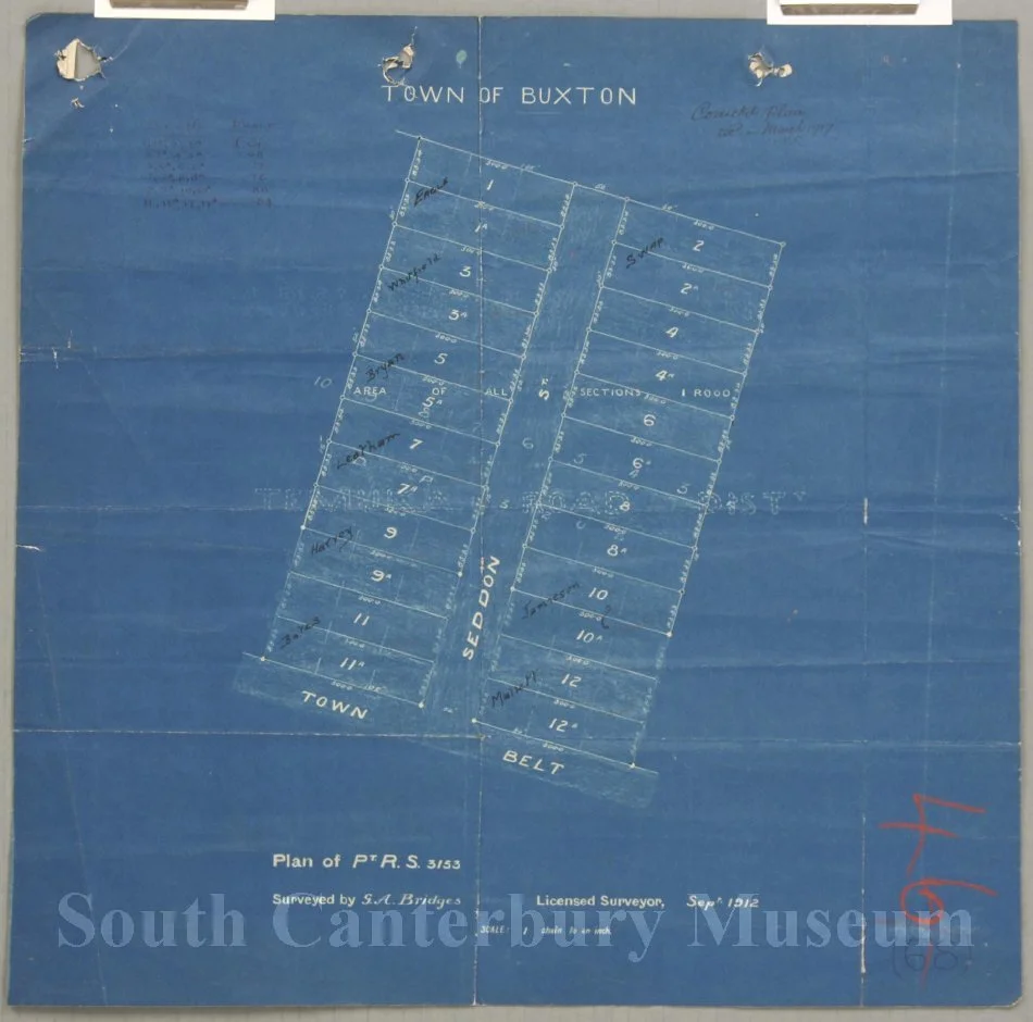 Town of Buxton : Plan of Pt R.S. 3153 [Temuka Road District] Map ...