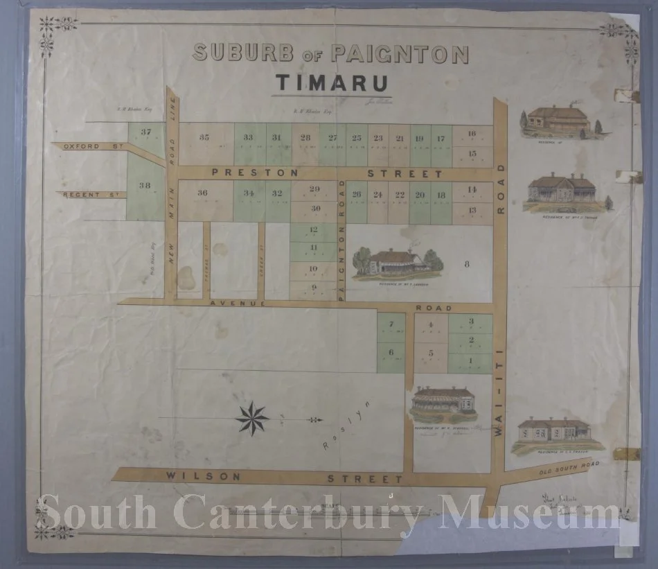 Suburb of Paignton, Timaru MAP | Record | DigitalNZ