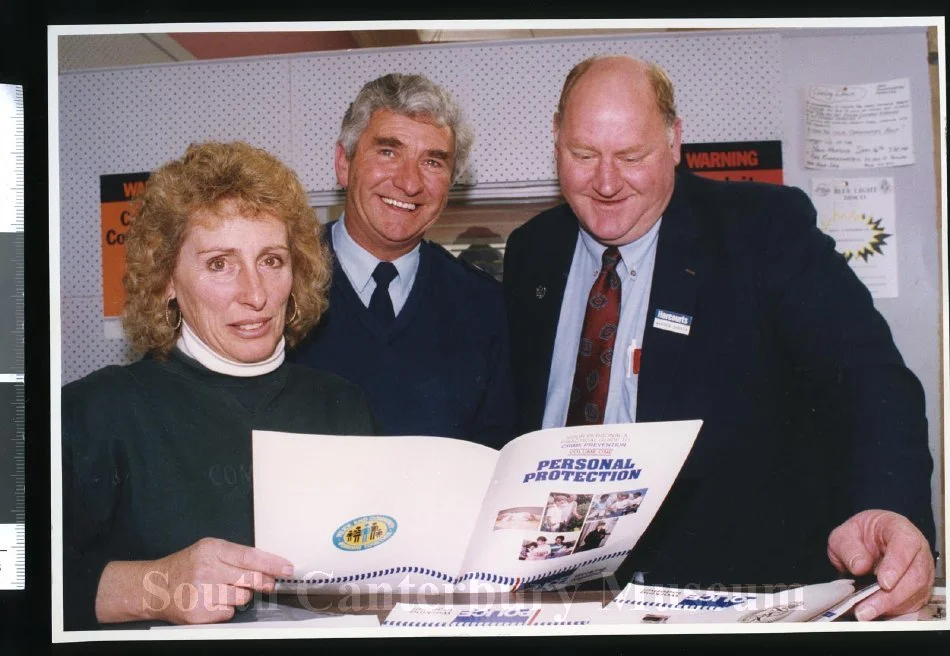 Jenny Beirne, Joe Laney and Warren Barker | Record | DigitalNZ