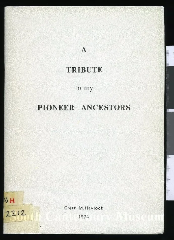 A tribute to my pioneer ancestors and to their New Zealand born son ...