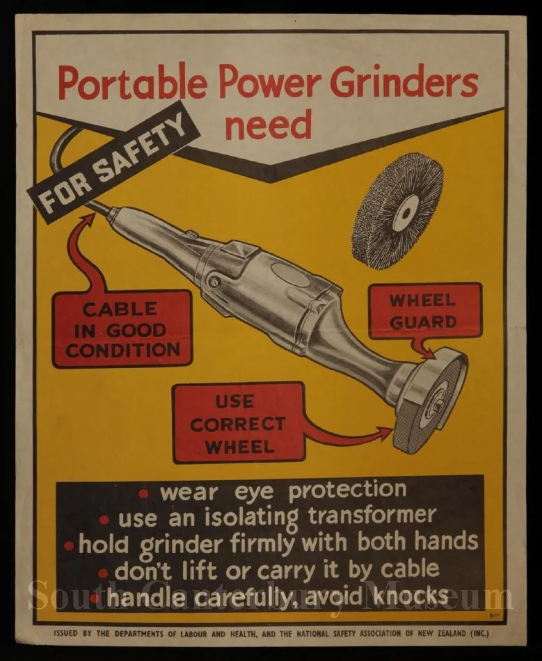 For safety portable power grinders need ... [Department of Labour and ...