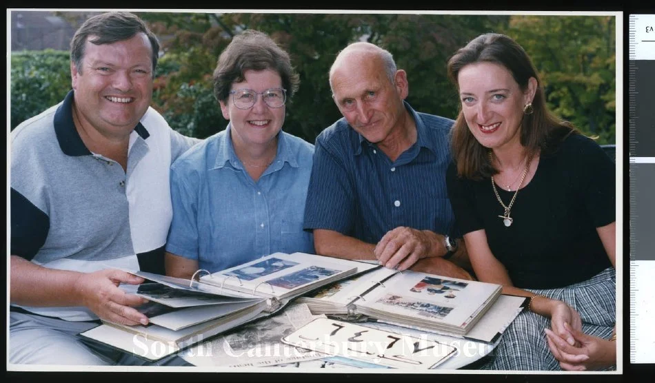 Terry and Lois Stewart with Barry and Anne Lovegrove | Record | DigitalNZ