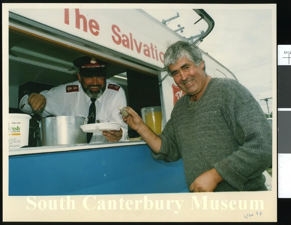 Bill Palmer at the Salvation Army caravan | Record | DigitalNZ