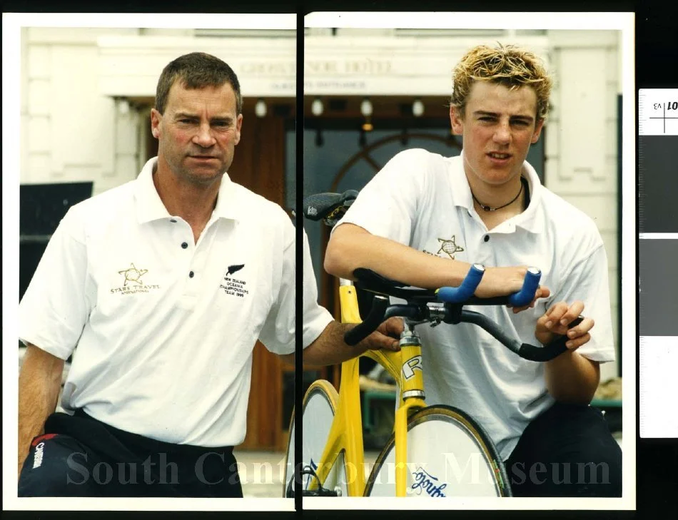 Colin and Marc Ryan, cyclists | Record | DigitalNZ