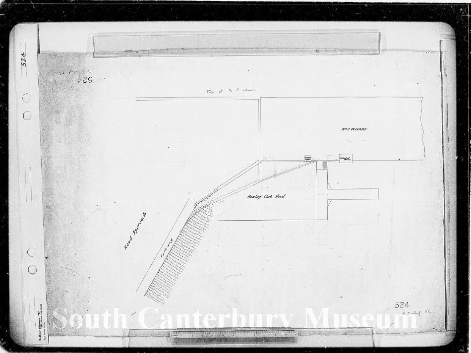 Plan of No.2 Wharf, Timaru. Plan | Record | DigitalNZ