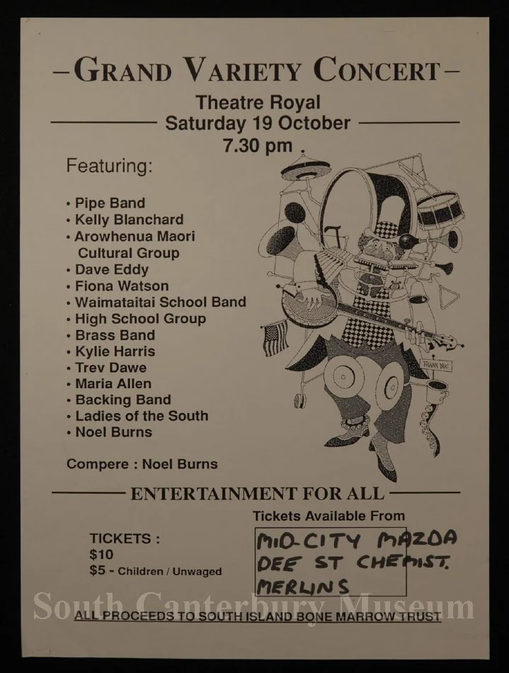 Grand variety concert Poster, Theater | Record | DigitalNZ