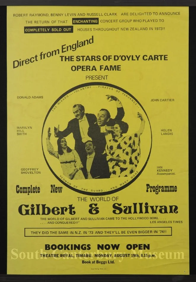 Gilbert and Sullivan Poster, Theater | Record | DigitalNZ