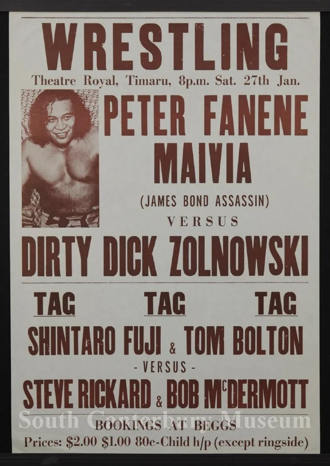Wrestling Poster, Theater | Record | DigitalNZ