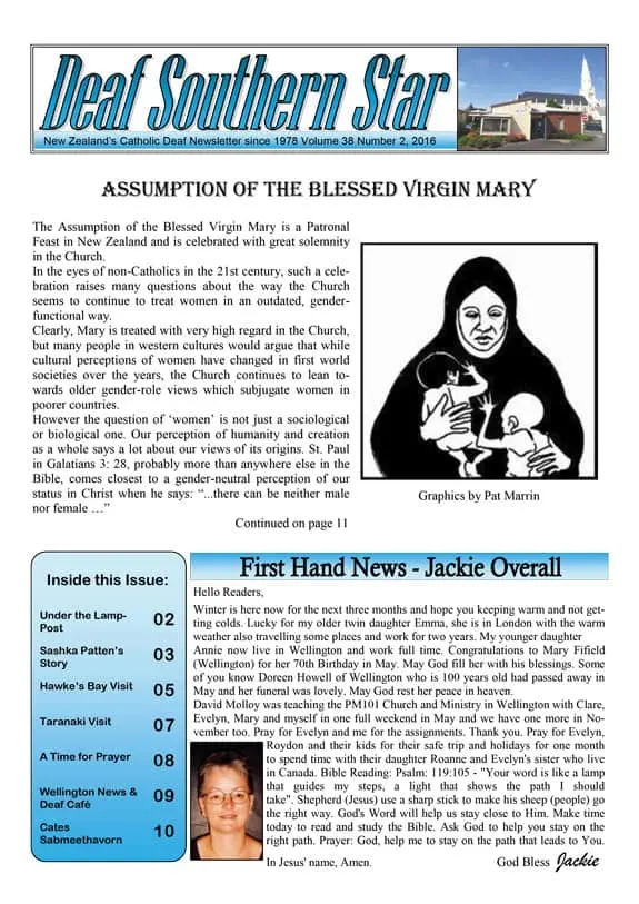 Deaf Southern Star: 2016 (Vol. 38, No. 2) | Record | DigitalNZ