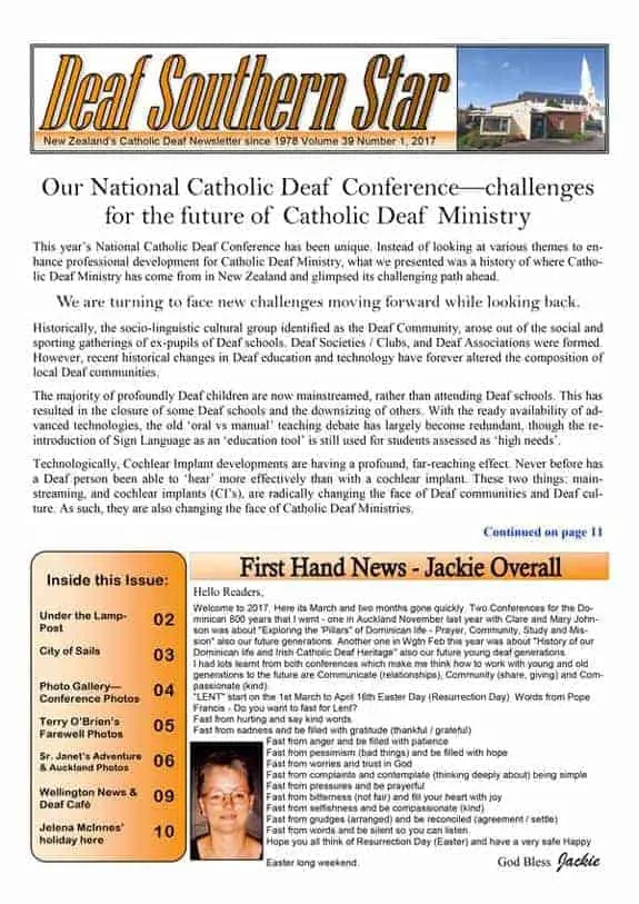 Deaf Southern Star: 2017 (Vol. 39, No. 1) | Record | DigitalNZ