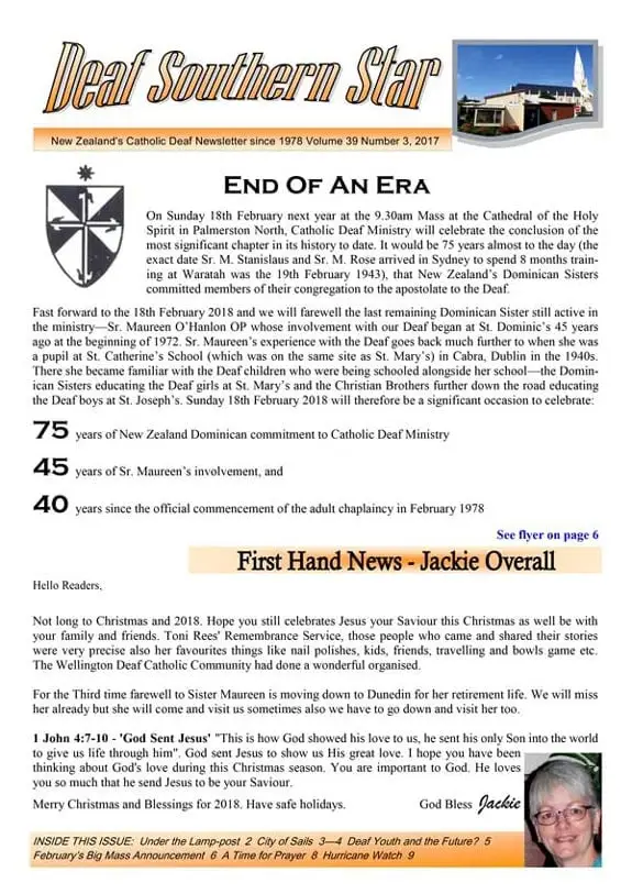 Deaf Southern Star: 2017 (Vol. 39, No. 3) | Record | DigitalNZ