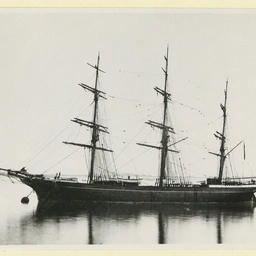 The 'Eastern Monarch' moored in an unidentified port | Record | DigitalNZ