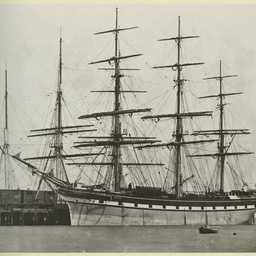 The 'City of Trevelyan' in an unidentified port | Record | DigitalNZ