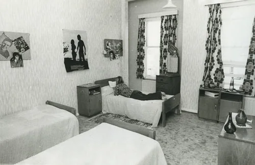 Residential institutions: bedroom at the Miramar Girls Home, 1974 ...