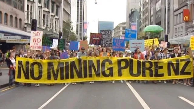 Anti-mining protest | Record | DigitalNZ