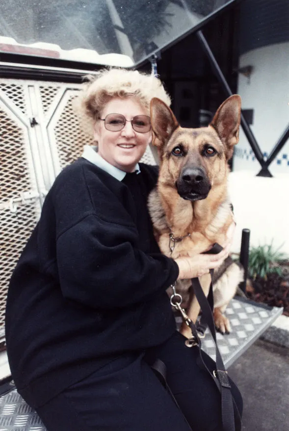 Police Dog Training Centre kennel manager Marilyn Jensen with Zara ...