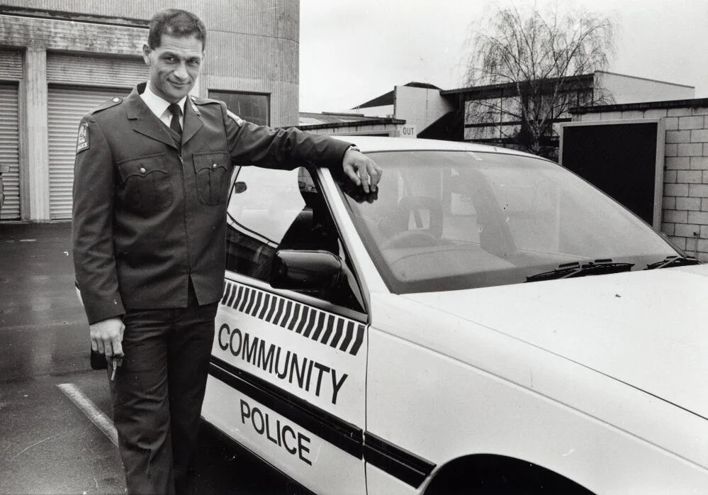 Police; community constable Sam McLean, with Holden Commodore on loan ...