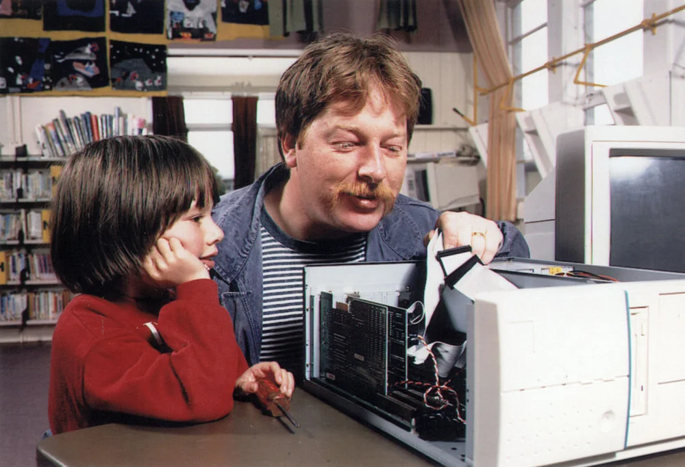 Trentham School; trustee and computer programmer Martin Durham, with ...