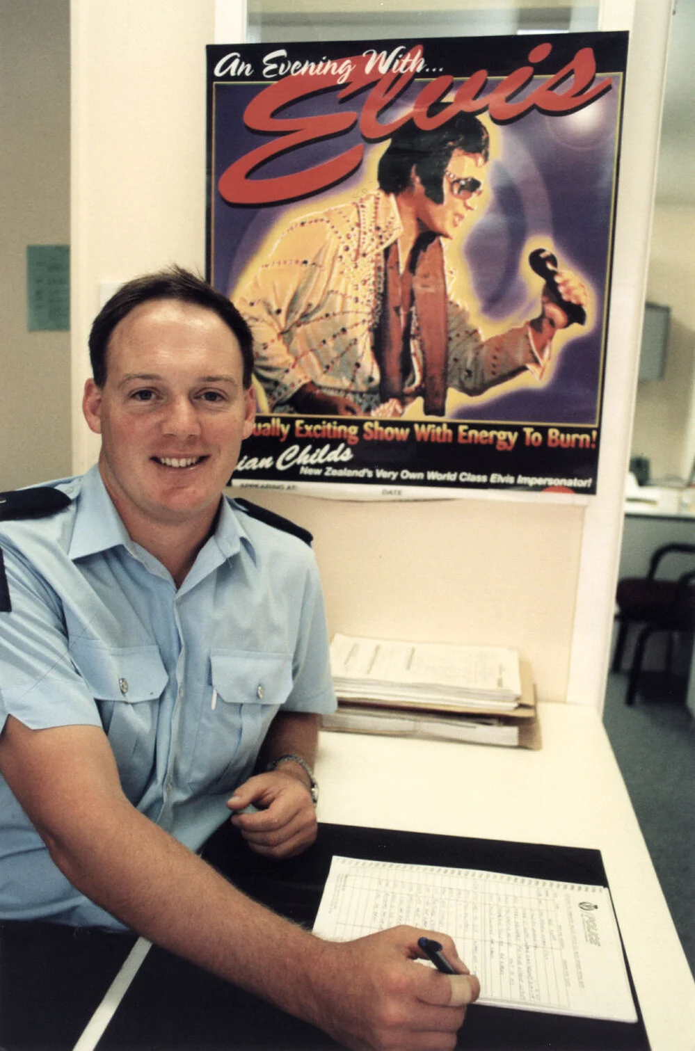 Police; community constable Brian Child; Elvis impersonator. | Record ...