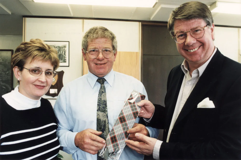 Lady Provost Janis Milligan, mayor Rex Kirton, and Lord Provost of ...