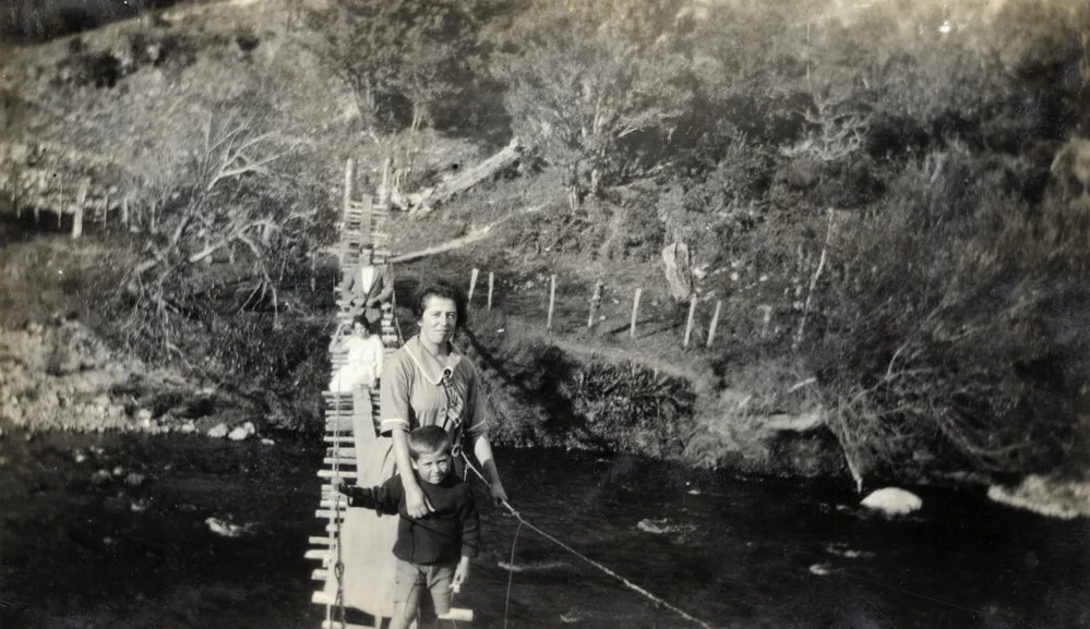 Poulson family; Hec, Esther, Alma, Tom, nearest (on the Poulsons ...