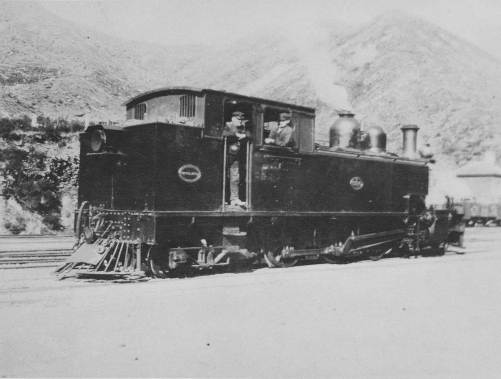 Ww-class 4-6-4T locomotive No. 556 at Summit in 1929; driver C.J. 'Bob ...